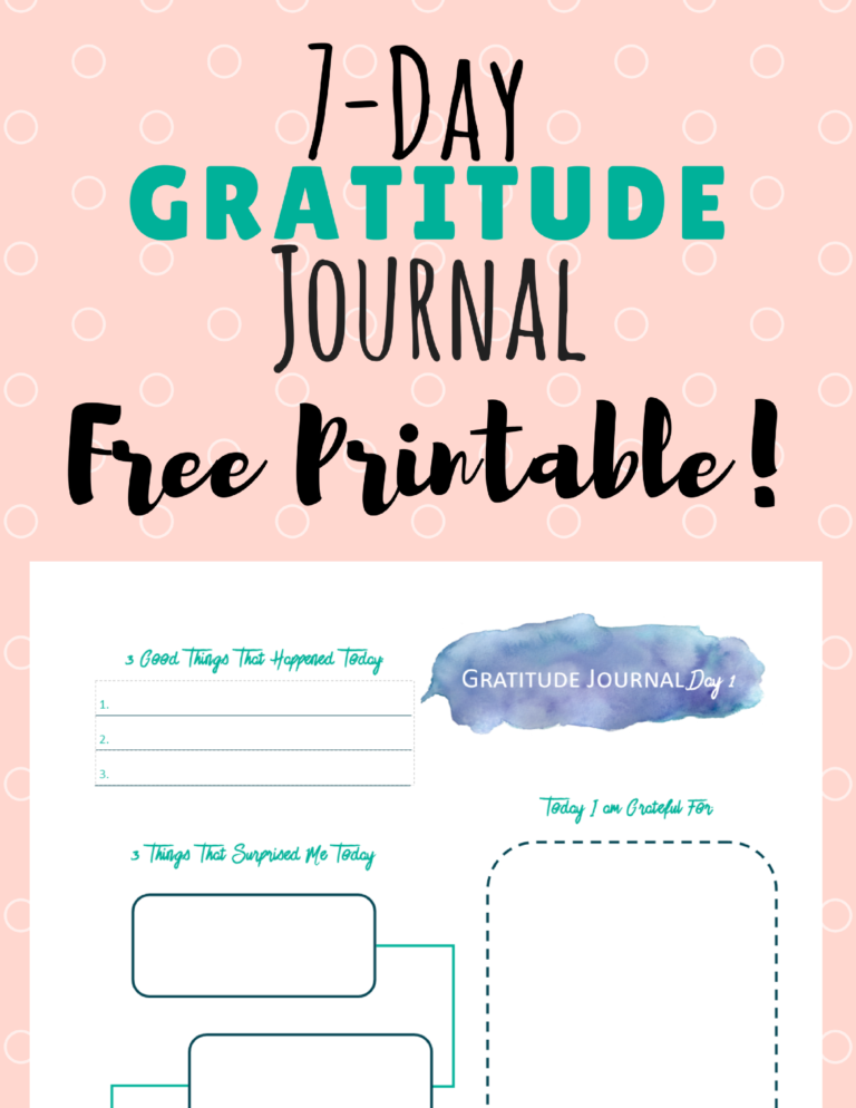 7 Day Gratitude Journal - Seeking God with Joy | Christian Blog
