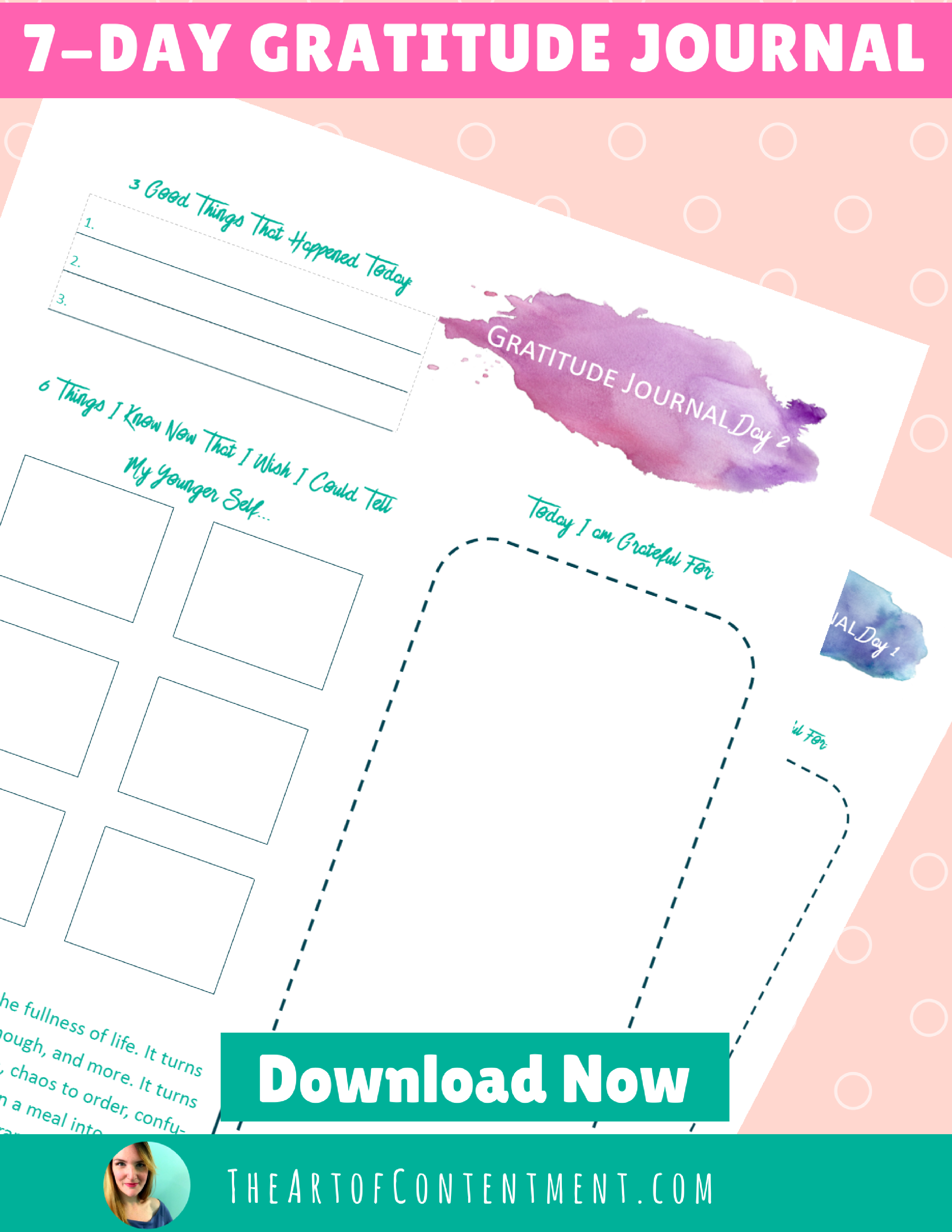 7-Day Gratitude Journal ICON - Seeking God with Joy | Christian Blog