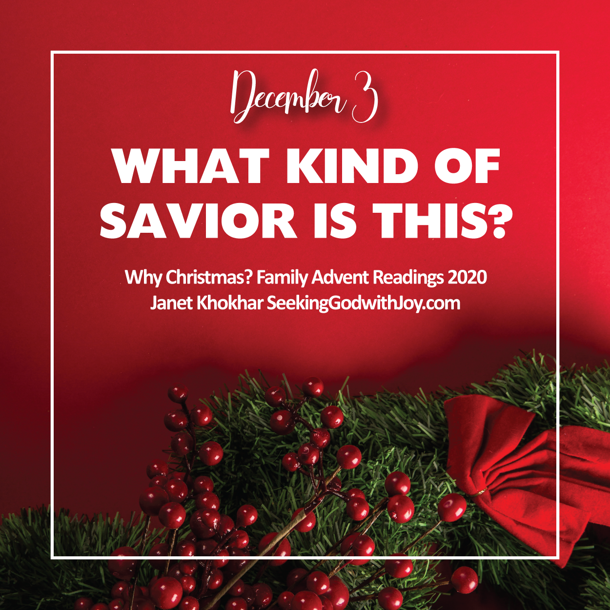 Online Advent Calendar: December 3 - Seeking God with Joy | Christian Blog
